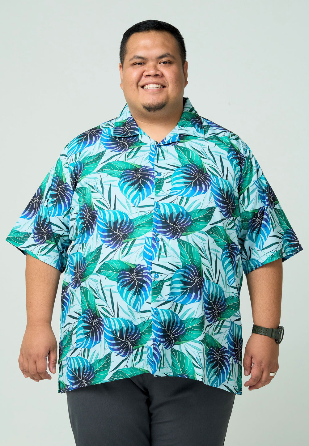 Plus Size Bahamas Kai Shirt - Men's Plus Size Shirt | Kemeja Lelaki Sa