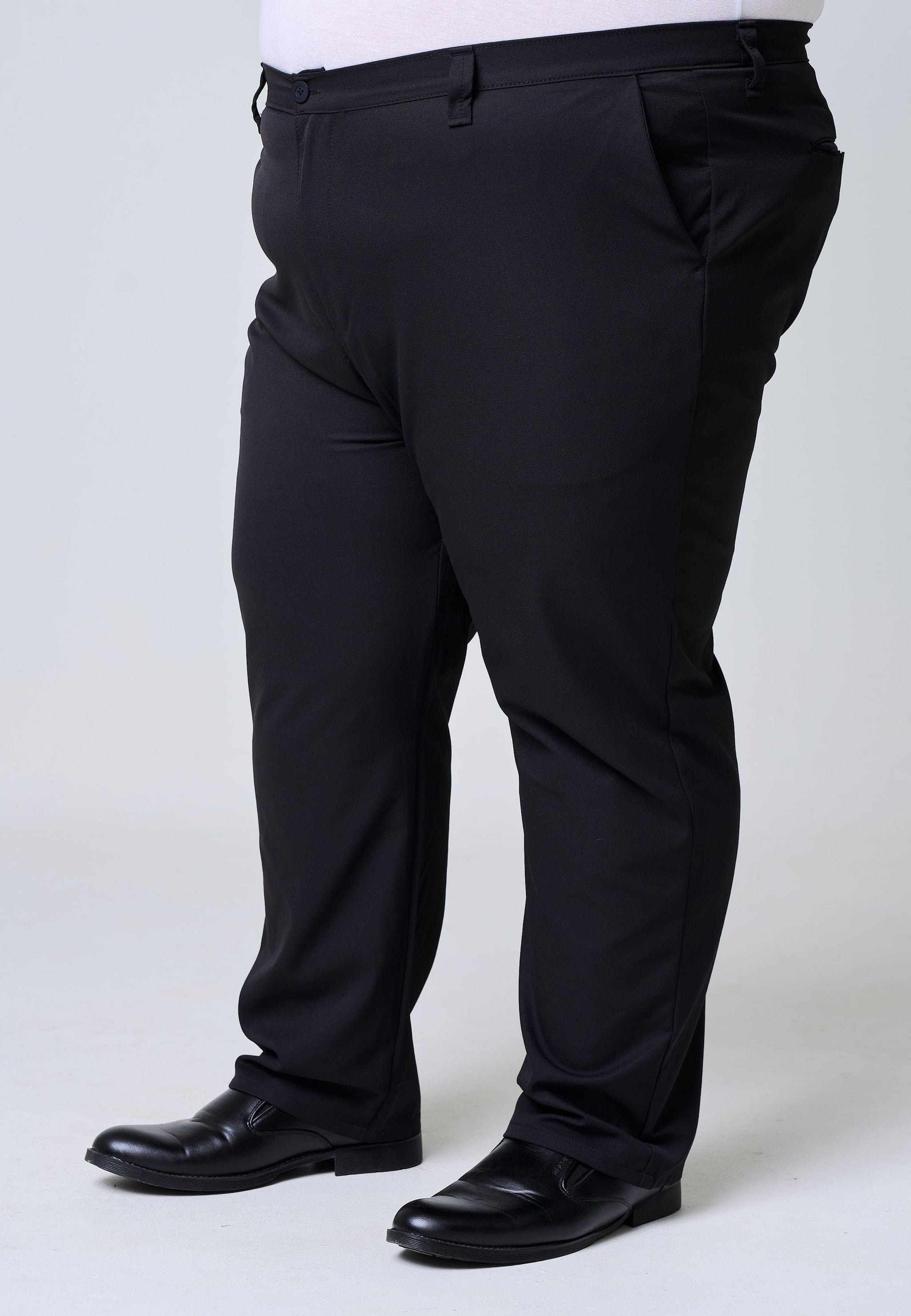 Plus Size Slack Pants #8381 | Plus Size Regular Fit Polyester Slack Pa